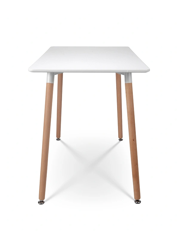White Top Dining Table with Wooden Legs-Vico Furniture Co., Ltd.